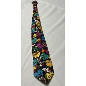 Accessories | Looney Tunes Mania Tie Warner Bros Bugs Bunny Marvin ...